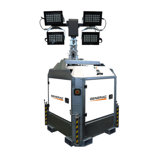 GENERAC CUBE+ SUPER Lighting Tower - (4x1000W Metal Halide, 4x185W LEDÂ ...