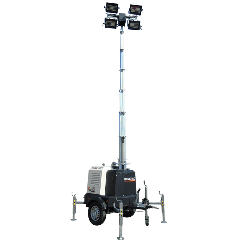 The V20 GENERAC Lighting Tower - V20 Y2 Yanmar (4 x 320W LED ...