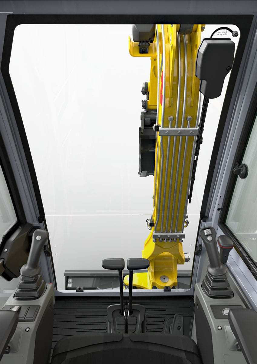 Wacker Neuson EZ26 Zero Tail Excavator cab view | Causeway Plant